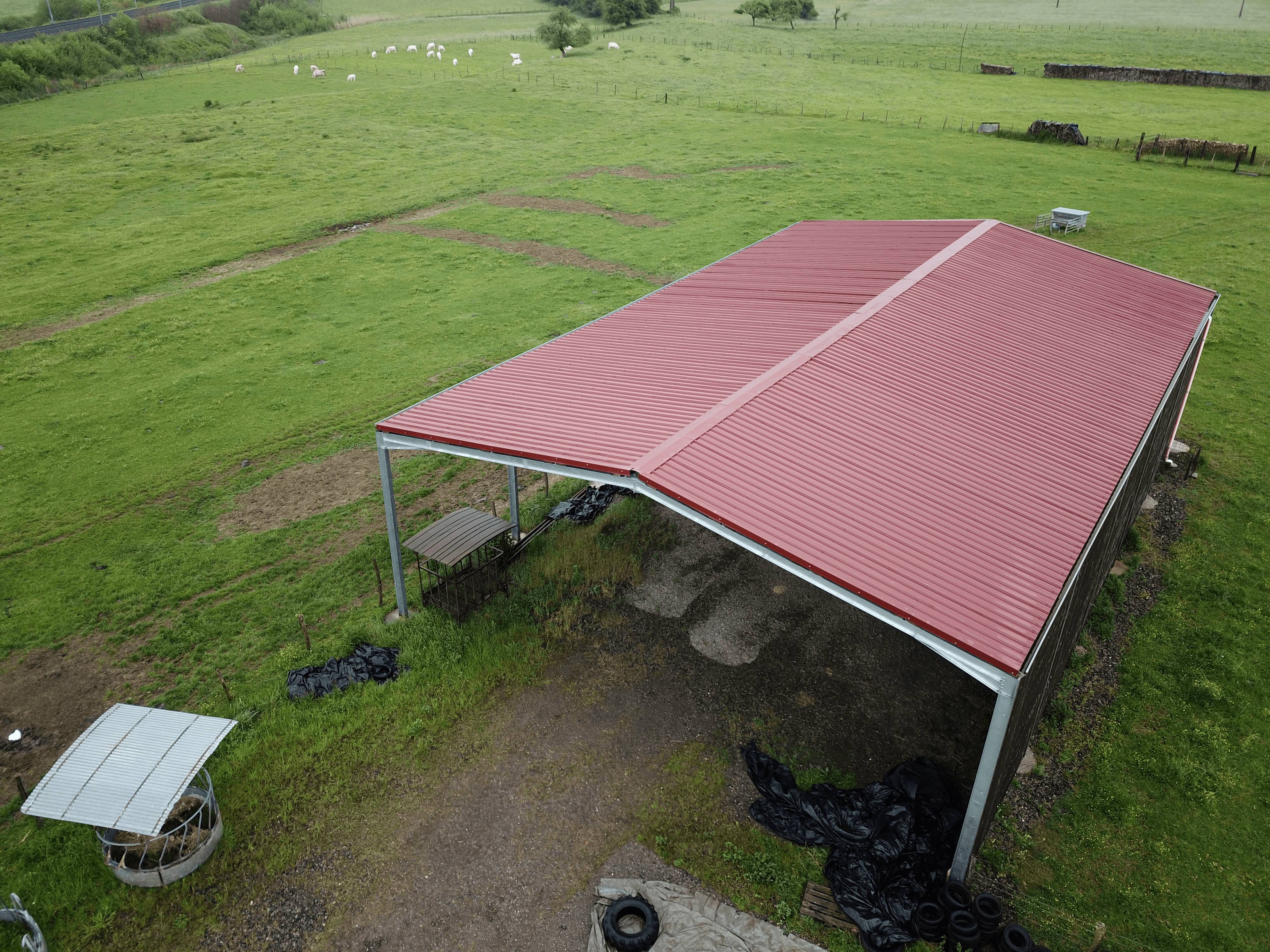 Storage steel shed 500m² + gutters & condensation controller